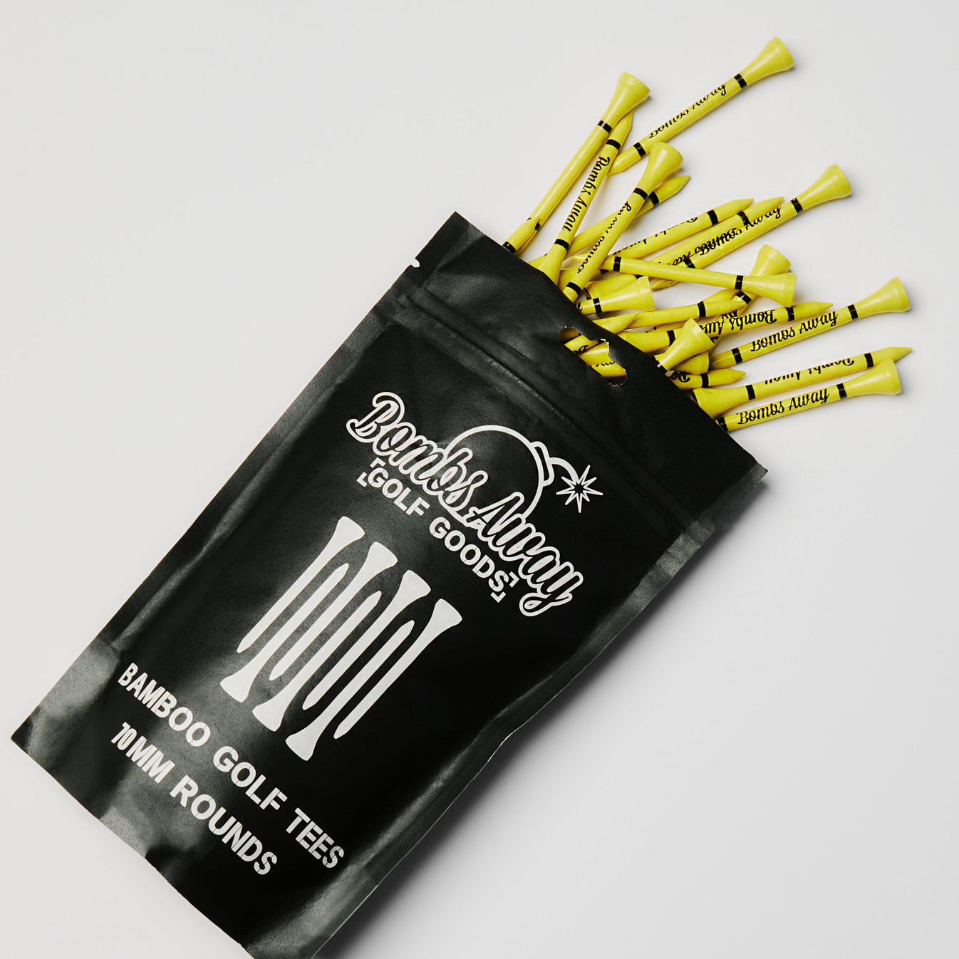 Nuclear Bamboo Golf Tees 54mm, 70mm, 83mm – Bombs Away golf goods